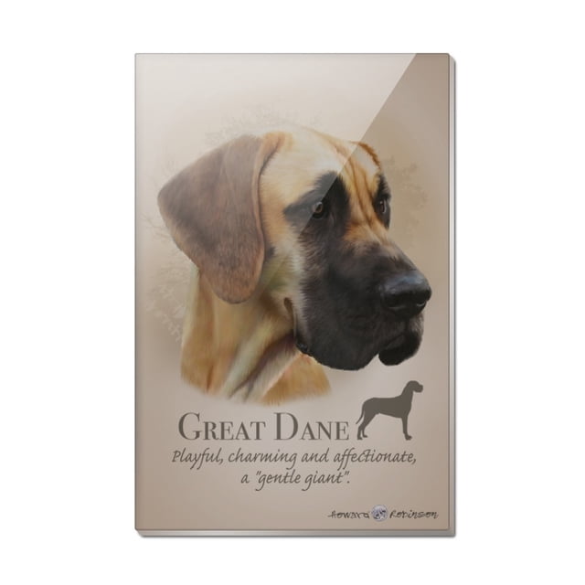 Great Dane Dog Breed Rectangle Acrylic Fridge Refrigerator Magnet ...