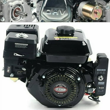 7.5HP Horizontal Shaft Gas Engine, 212cc 4-Stroke Go Kart Engine Motor ...