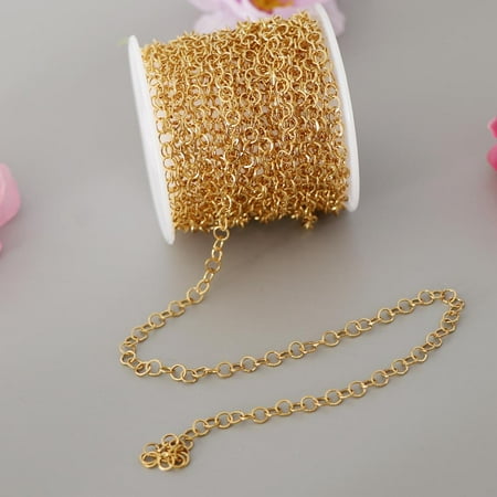 Cross Stainless Steel Flat Cable Link Chain Spool Bulk for Jewelry ...