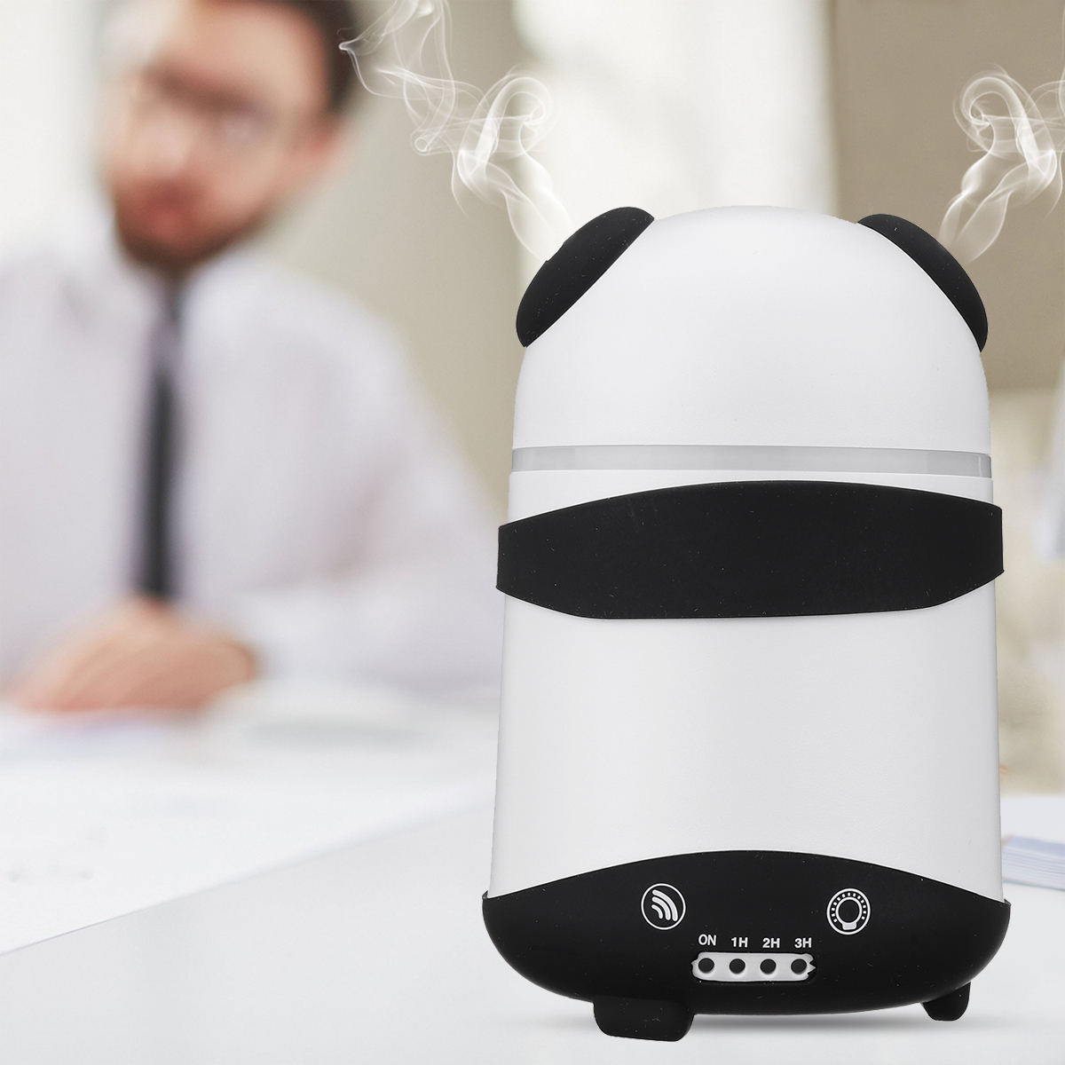 Panda Light Aromatherapy Essential Oil Humidifier Mist Diffuser Air ...