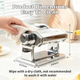 Pasta Maker Machine With 7 Adjustable Thickness Settings, Stainless ...