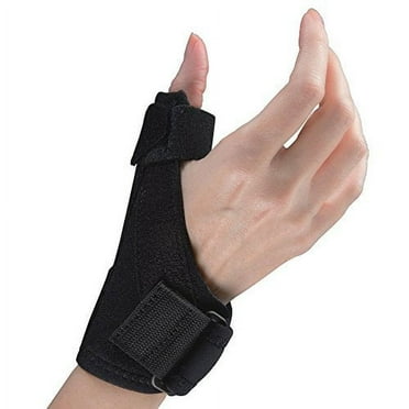 OTC 8" Wrist - Thumb Splint, Right Hand, Black, Small - Walmart.com