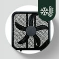 "HomePointe 20"" Black Sleek Indoor Plastic Box Fan with 3 Speed ...