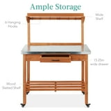 Free Shipping! Best Choice Products Mobile Outdoor Table and Storage ...