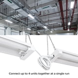 10 Pack Motion Sensor 4FT LED Utility Shop Light, 40W Plug in Linkable ...