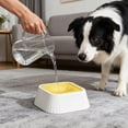 Anti-Spill Floating Pet Bowl for Cats and Small Dogs, Splash- White ...