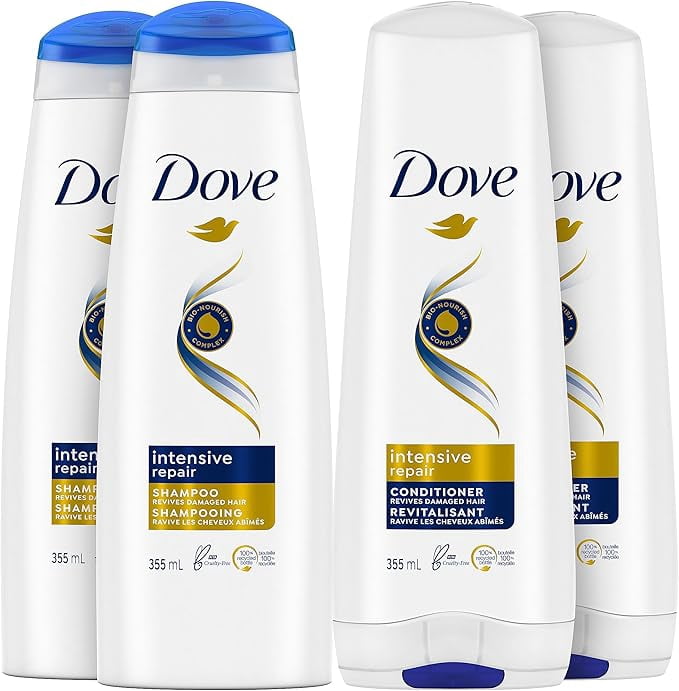 Dove Intensive Repair Shampoo & Conditioner with Bio-Nourish complex ...