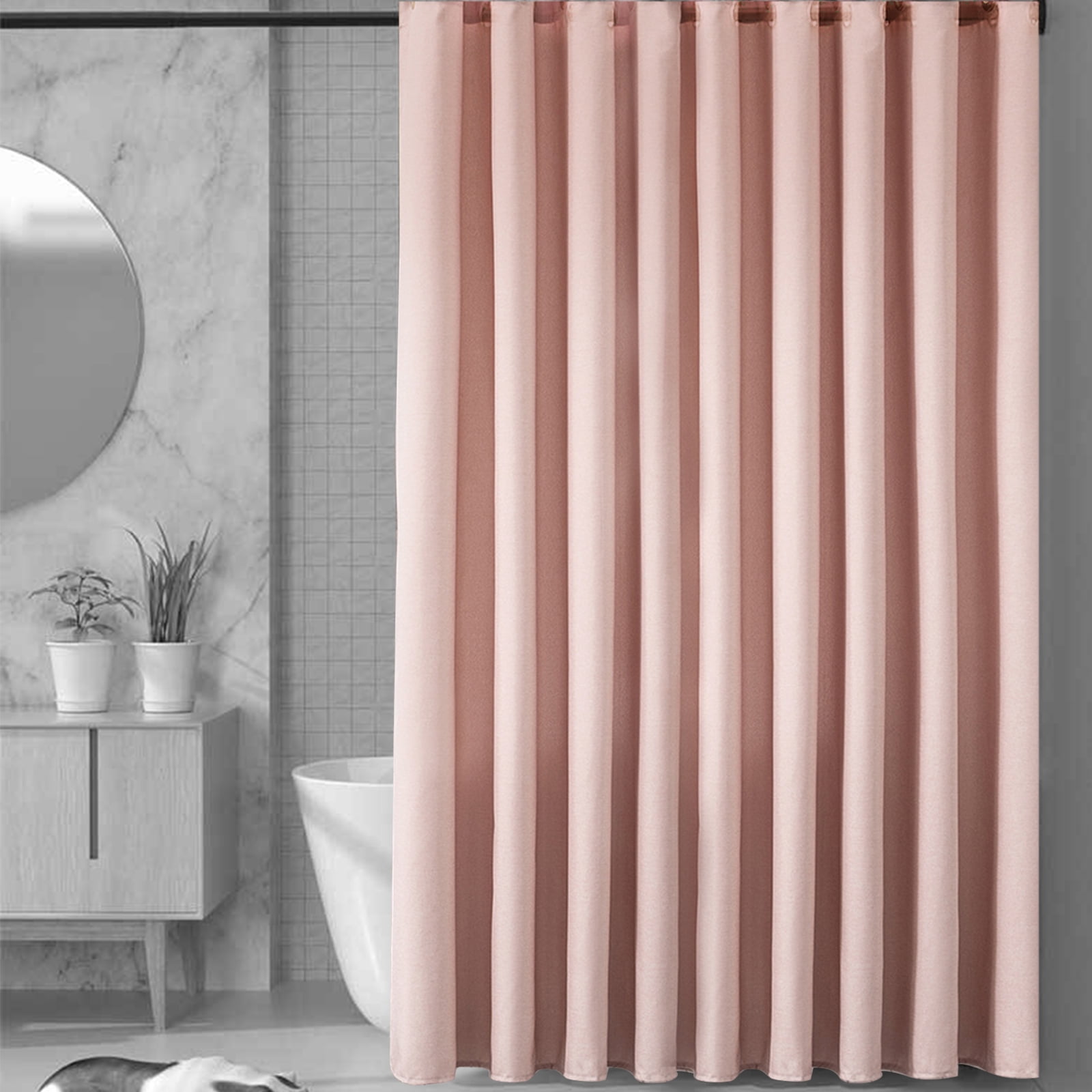 Click here for Pangjifa 6 X 6ft Solid Shower Curtain With 12 Meta... prices