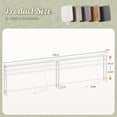 102.4 Inch Sofa Table with Power Outlets, 23.9’’-34.4’’ Height ...