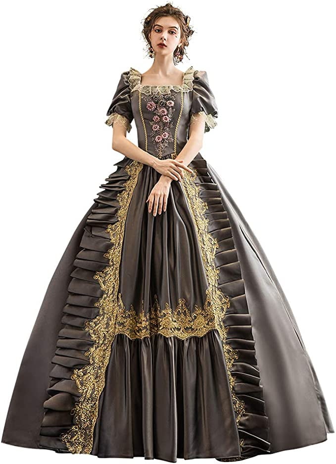 KEMAO Rococo Baroque Marie Antoinette Dresses 18th Century Renaissance ...