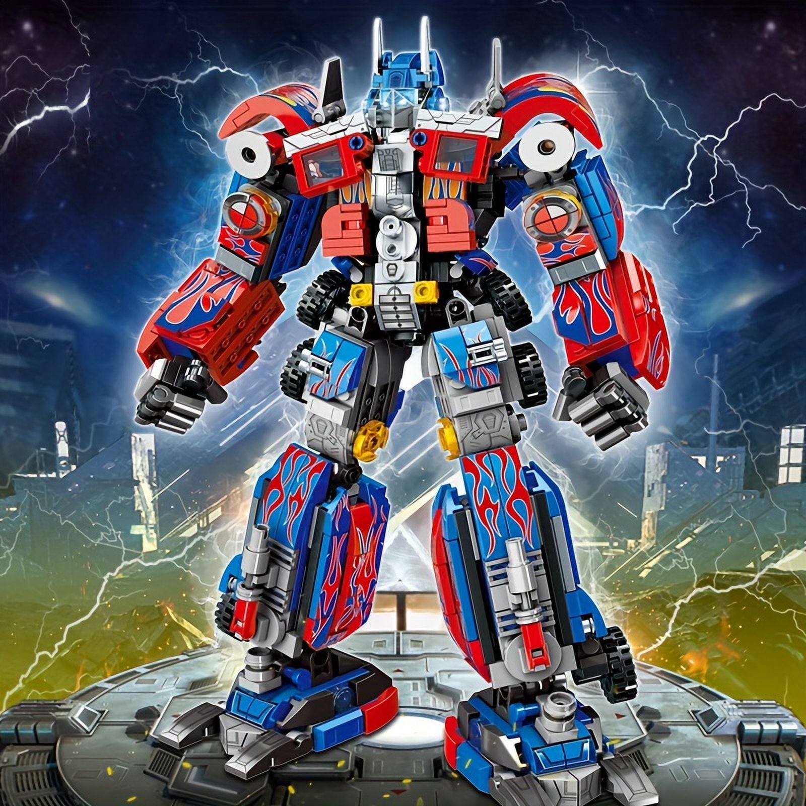 Grm 800+Pcs Classic Robot Car Building Blocks  Transformable Module Building Blocks 