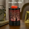 Wax Melts Warmer with 7 Colors Changing Light Classic Black Forest ...
