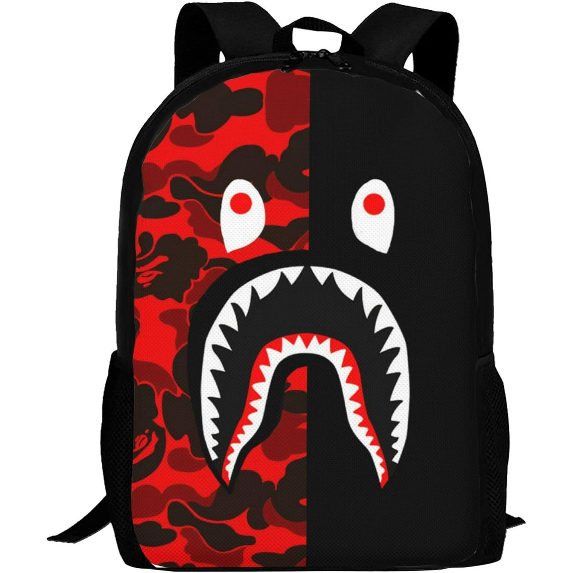 Click here for Camo Shark Backpack Laptop Backpack For Boys Trave... prices