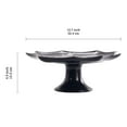 Bico Halloween Spider Web Ceramic Cake Stand, 12.7 inch, Black, Decor ...
