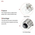 Uxcell E10 Screw Base Miniature Bulbs DC 12V Warm Yellow Light Mini ...