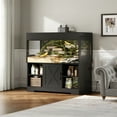 Herture 120 Gallon Reptile Tank with Stand, 4x2x2 Terrarium Enclosure ...