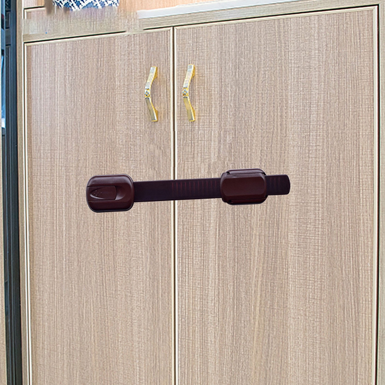 Buy 10 Pack Adhesive Straps Locks Adjustable Height Safety Strap Lock ...