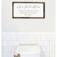 Life is like the Bathroom 20x48 inches | Bathroom Decor | Bathroom ...