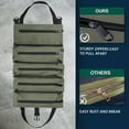NEU MASTER Tool Roll Canvas Organizer Pouch with Zipper Pockets, 19x11 ...