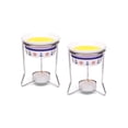Nantucket Seafood's Nautical Crab Dinner Butter Warmers Set, Ceramic ...