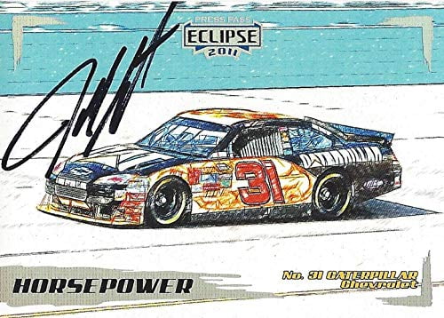 AUTOGRAPHED Jeff Burton 2011 Press Pass Eclipse Racing HORSEPOWER (#31 Caterpillar Team) RCR ...