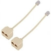 ELECTCHN Two Way Telephone Splitters RJ11 Male to Dual Female Cable ...