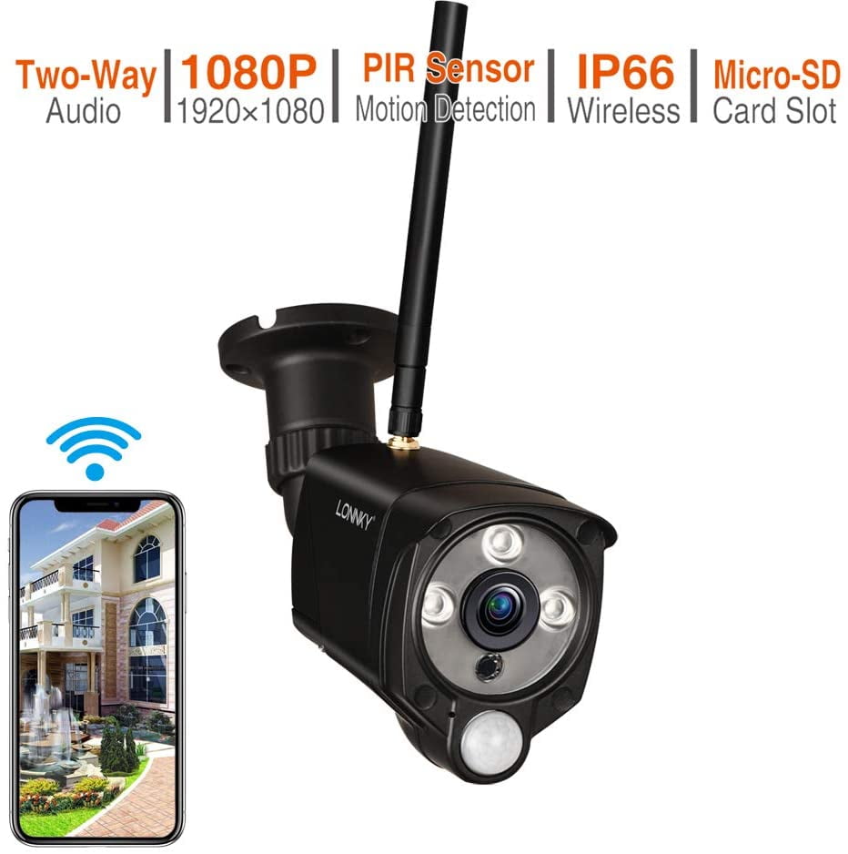 【2019 Newest Wireless WiFi IP Camera】LONNKY 1080P Full HD Security ...