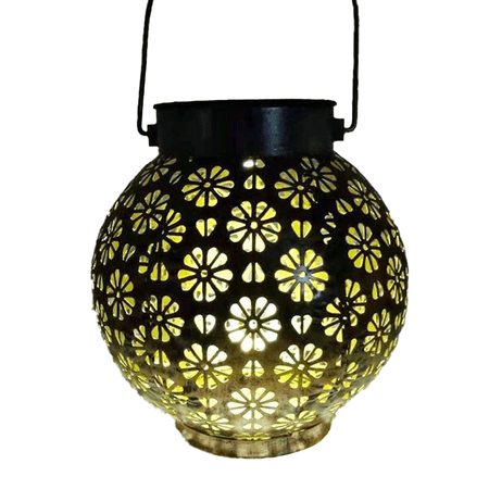 Solar Lights Outdoor Hanging, Retro LED Garden Lights for Patio Porch ...