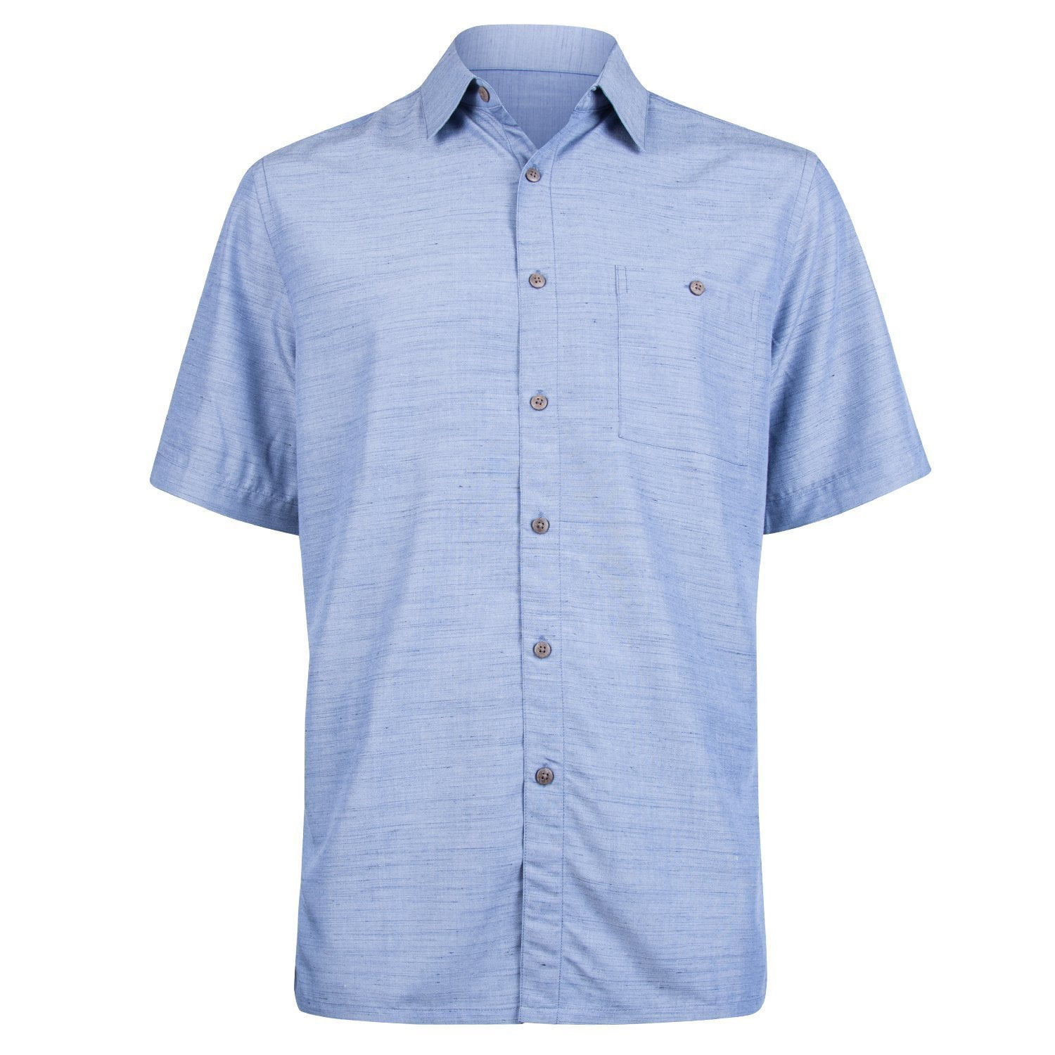 Campia Men's Textured Solid Shirt (Blue - 96714, M) - Walmart.com