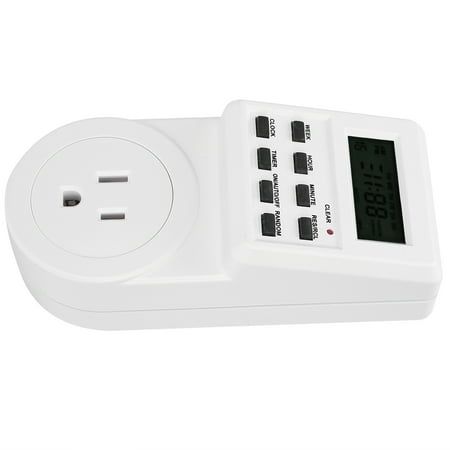 Power Switch Socket, 8 Function Keys Electrical Timers ABS Material ...