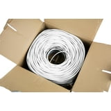 VIVO White 250ft Bulk Cat6 Copper Indoor LAN Ethernet Cable Wire UTP ...
