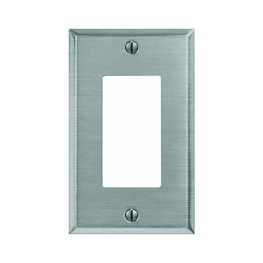 Franklin Brass Concave Single/GFCI Decorator Wall Plate in Satin Nickel ...