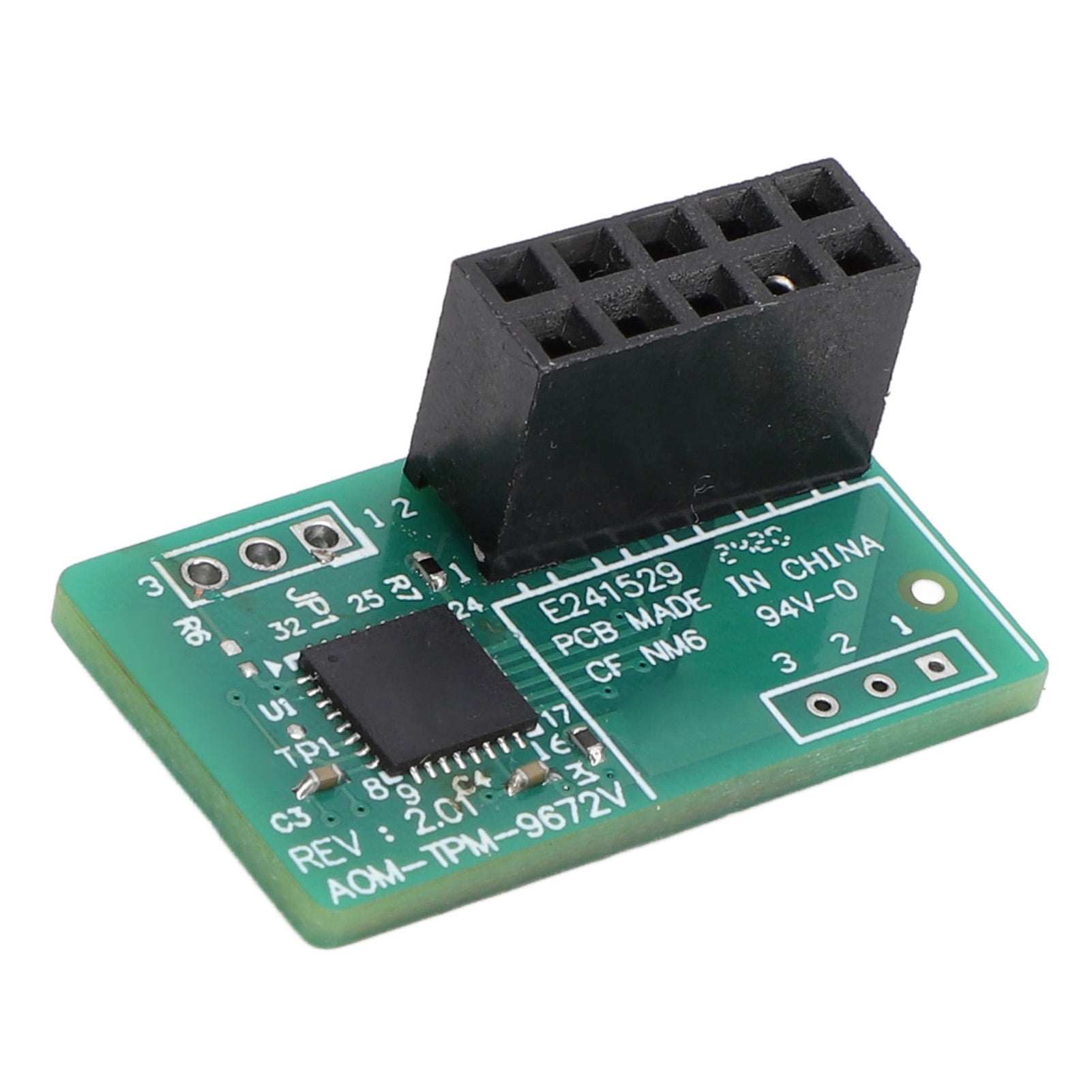 TPM 2.0 Module, 10 Pin SPI High Security PCB AOM TPM 9672V Trusted ...