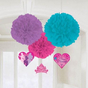 Disney Jake and the Neverland Fluff Characters Blue Paper Hanging Pom ...