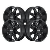 16" Black Phantom 225 Wheel by Ultra Wheel 225-6883SB+10 - Walmart.com