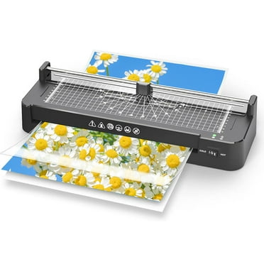CRENOVA 13 Inch Laminator Machine With 10 Laminating Sheets, Fast Warm ...