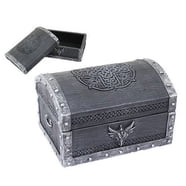 Dragon Laying on Oval Shaped Jewelry Trinket Box Mythical Fantasy ...