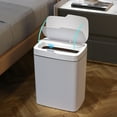 Automatic Sensor Trash Can, 4 Gallon Smart Trash Bin, Silent Closing ...