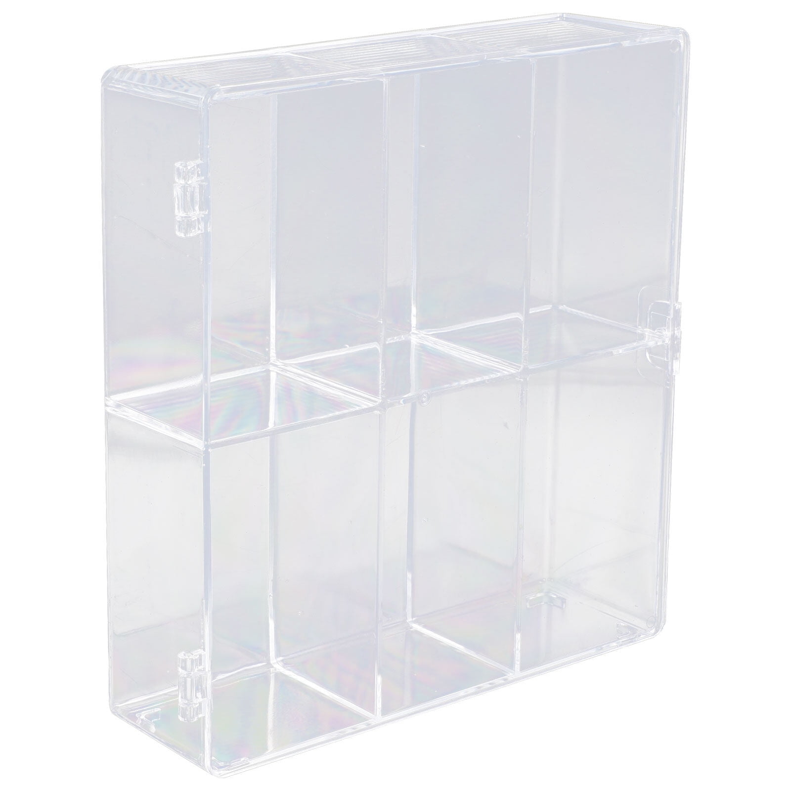 Clear Display Case Clear Figure Display Box Compartments Display Case ...