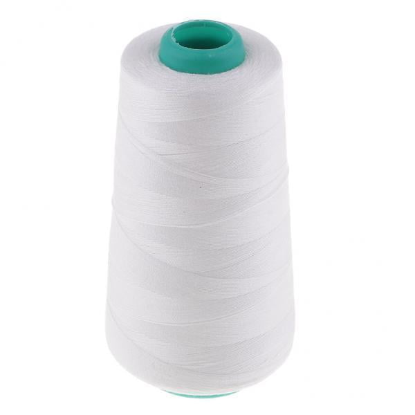 Hilo de coser de poliéster Sunnimix 2x1500 Yardas color Blanco 20s/2 ...
