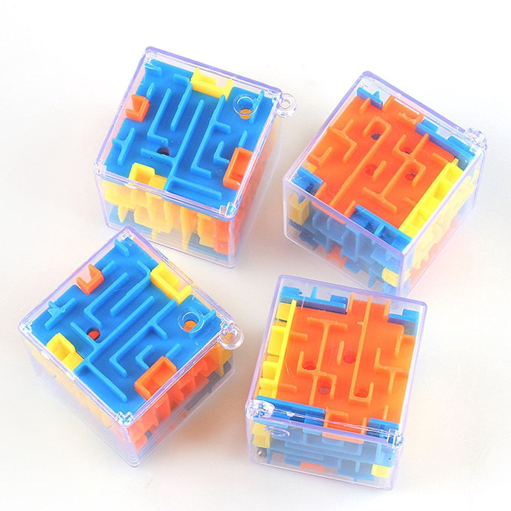 6 Sides Three-dimensional Magic Maze 3D Intelligence Toy Educational ...