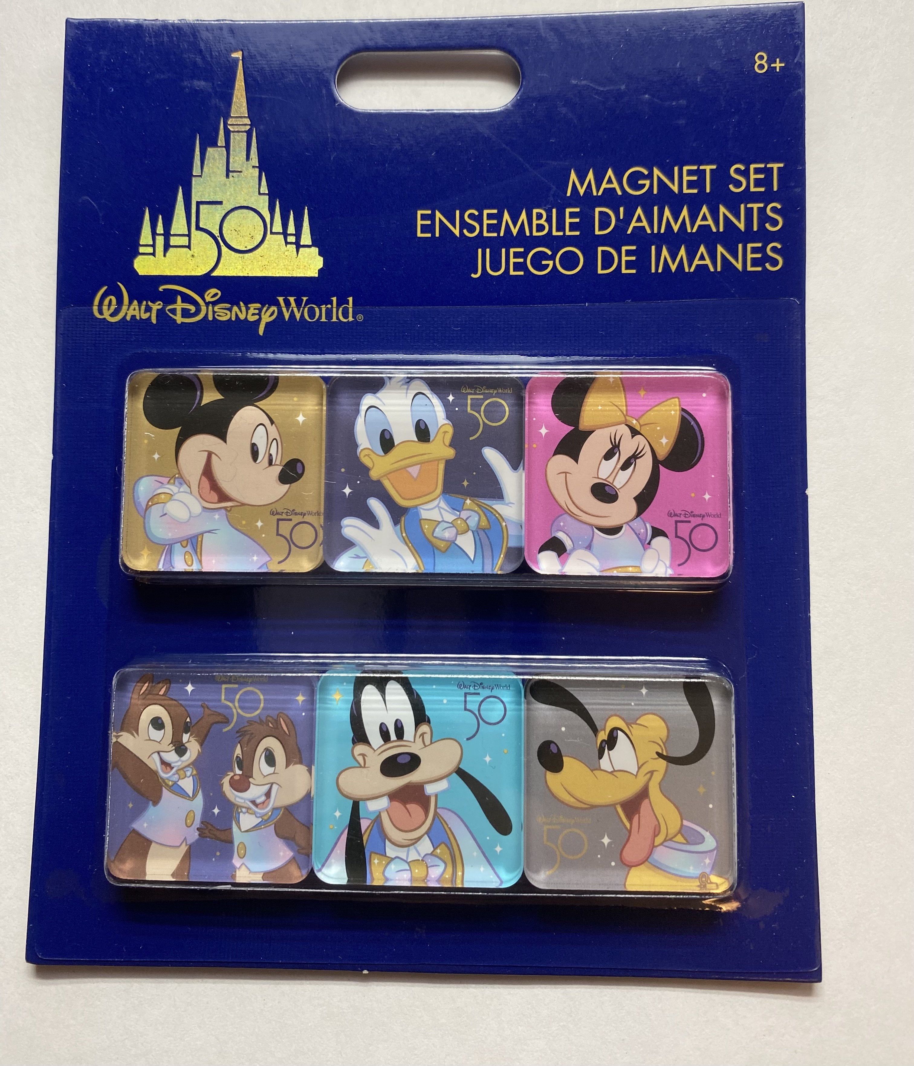 Disney Parks WDW 50th Magical Celebration Mickey and Friends Magnet Set ...