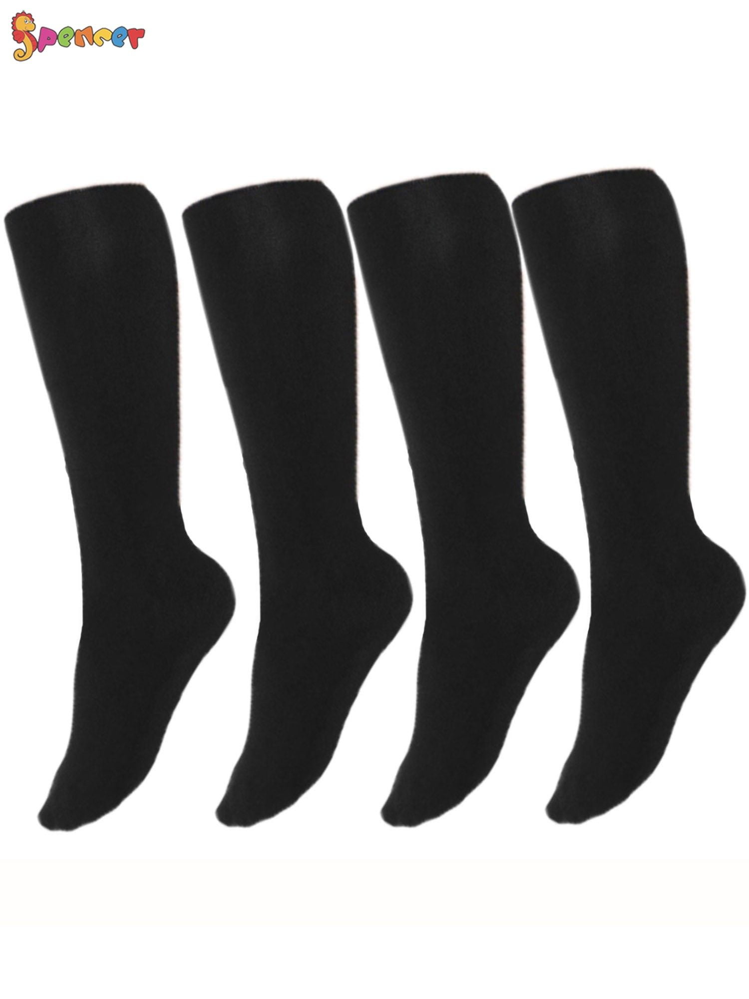 Spencer 4 Pairs Women's Opaque Plush Fleece Lined Knee High Socks ...
