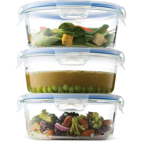 Glass Meal Prep Containers Compartment
