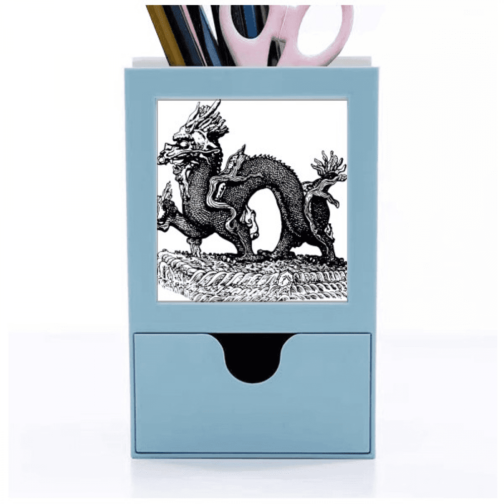 China Culture Qing Dynasty Line Drawing Desk Supplies Organizer Pen ...