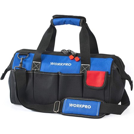 18-inch Close Top Wide Mouth Storage Tool Bag with Adjustable Shoulder ...