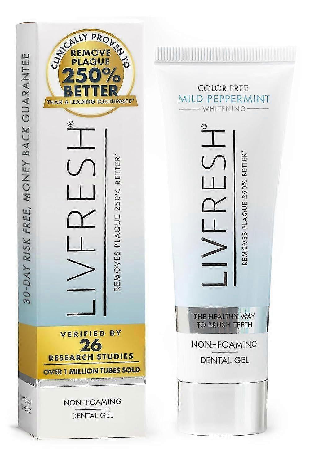 Livfresh Toothpaste Gel, Clinically Proven To Remove Plaque 250% Better ...