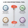 Picture Hanging Tool with Level, Level Ruler Precision Wall Mount Guide ...