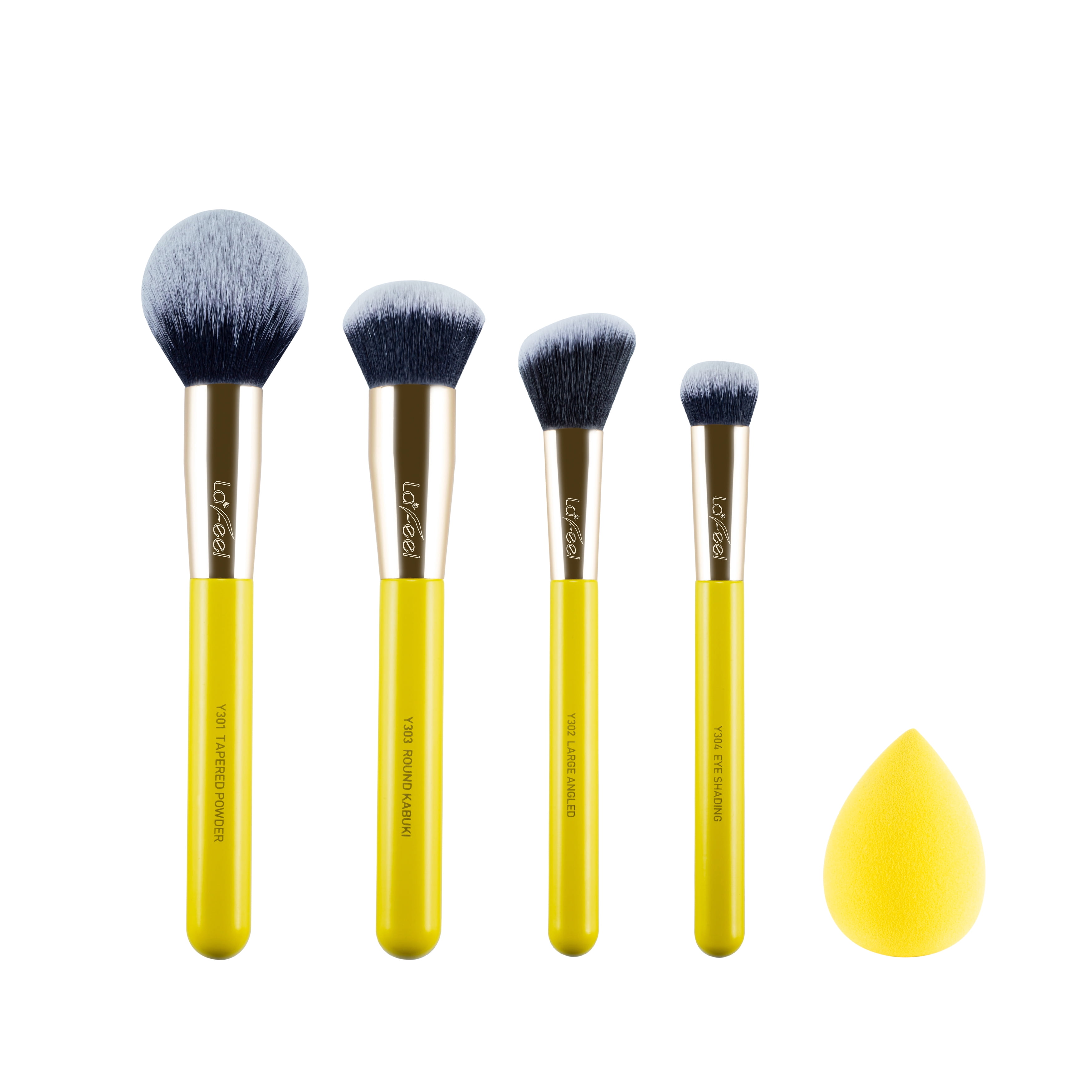 YELLOW COLLECTION FULL FACE BRUSH SET-LAFEEL - Walmart.com