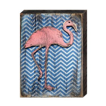 Dyenamic Art Flamingo Wisdom Wall & Outdoor Home Decor, Pink Aluminum ...